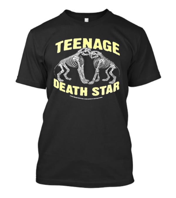Teenage Death Star Smilodon Skeleton Until Death Do Us Part 2 Sided T-Shirt