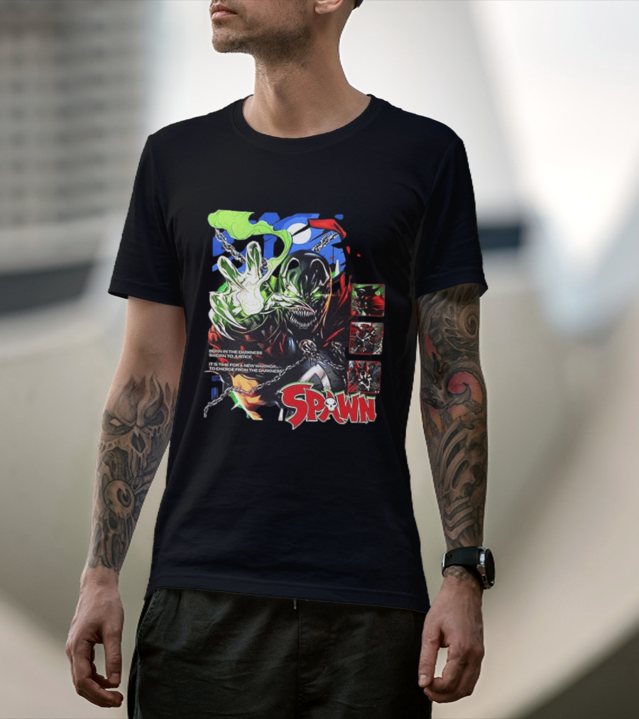 Spawn Born In The Darkness Sworn To Justice New Warrior Emerges T-Shirt
