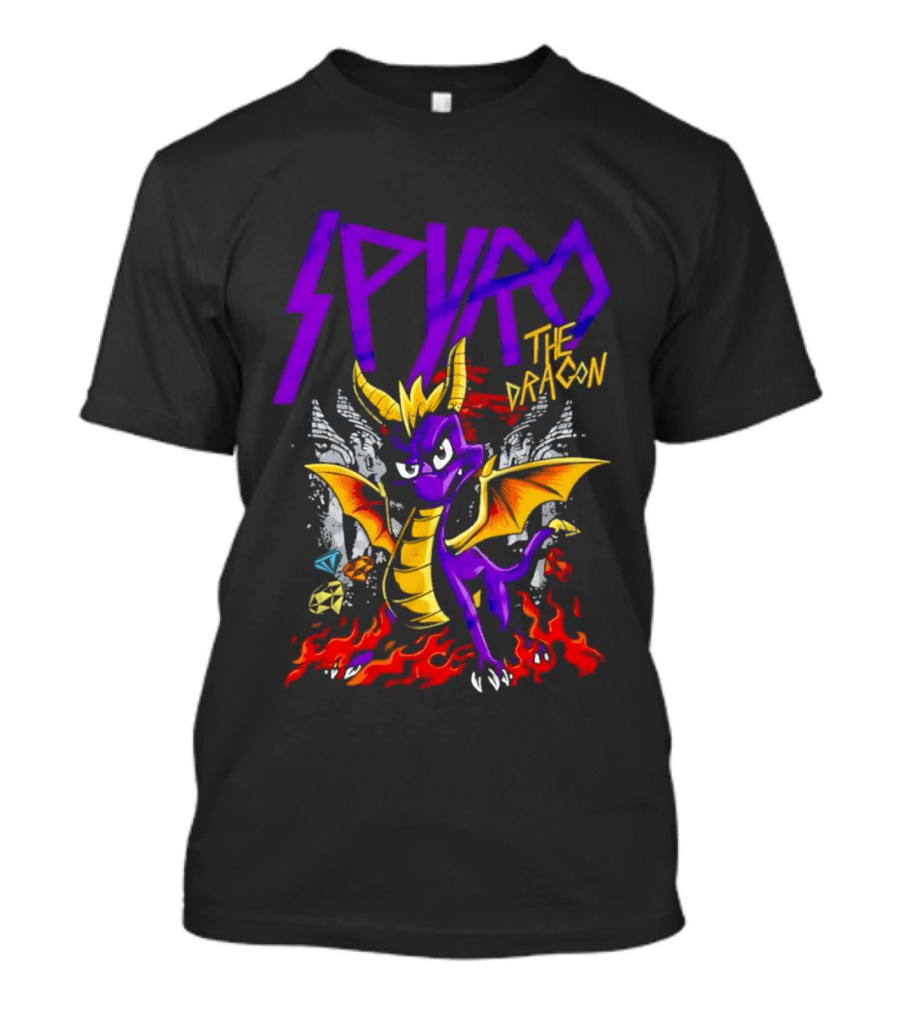 Spyro The Dragon Purple Fire Adventure T-Shirt