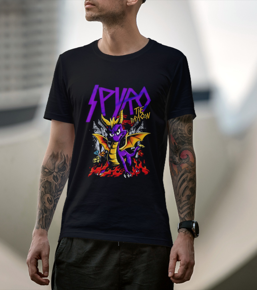 Spyro The Dragon Purple Fire Adventure T-Shirt