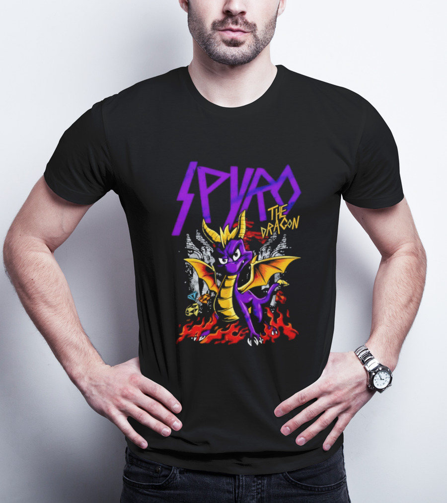 Spyro The Dragon Purple Fire Adventure T-Shirt