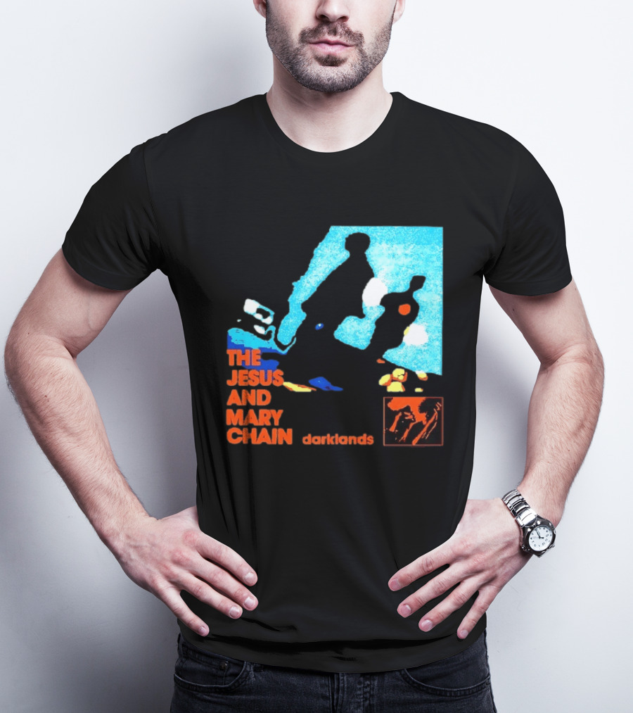 The Jesus And Mary Chain Darklands Alternative Rock Blue Black T-Shirt