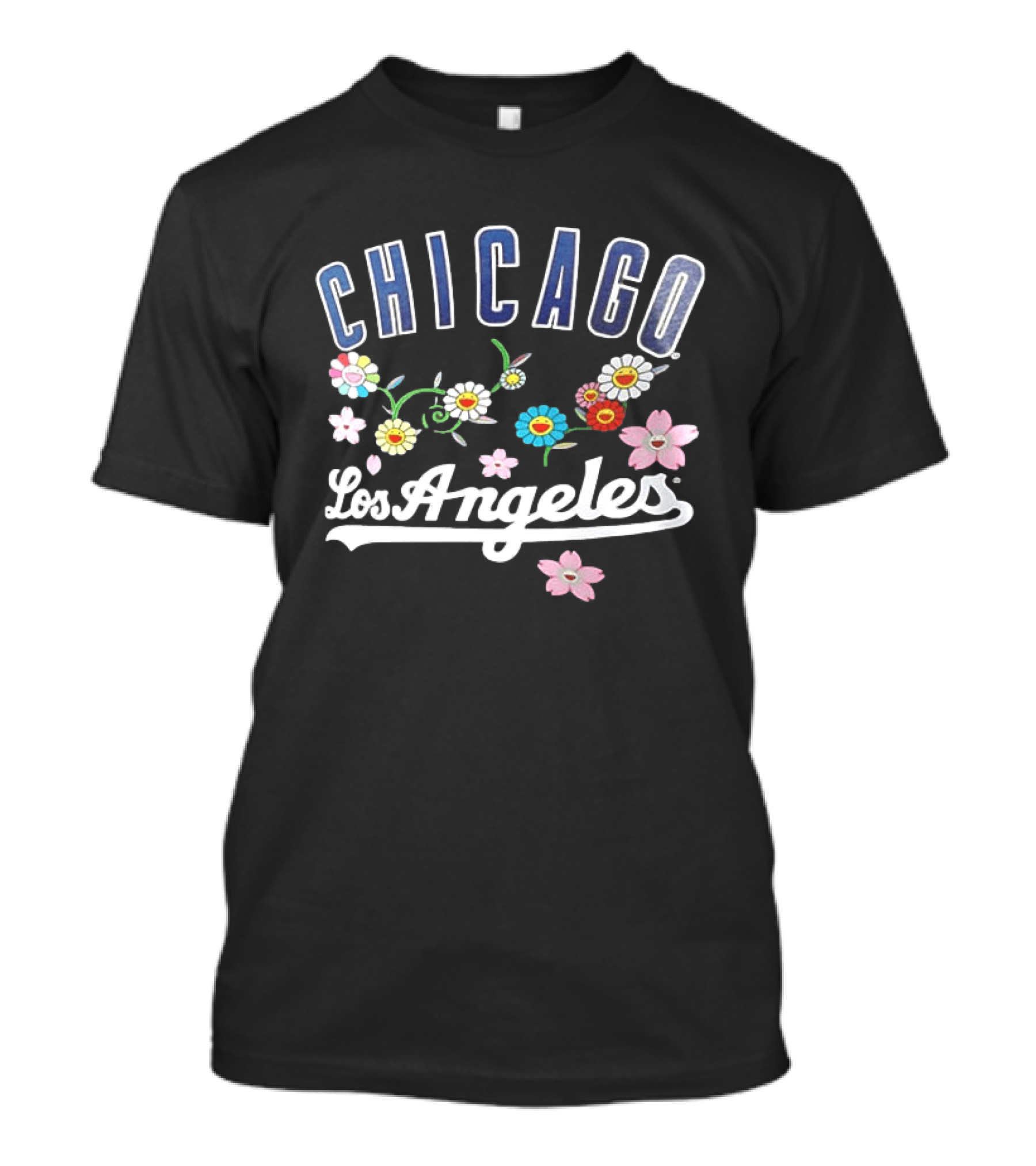 Los Angeles Chicago MLB World Tour Tokyo Series 2025 Flowers T-Shirt