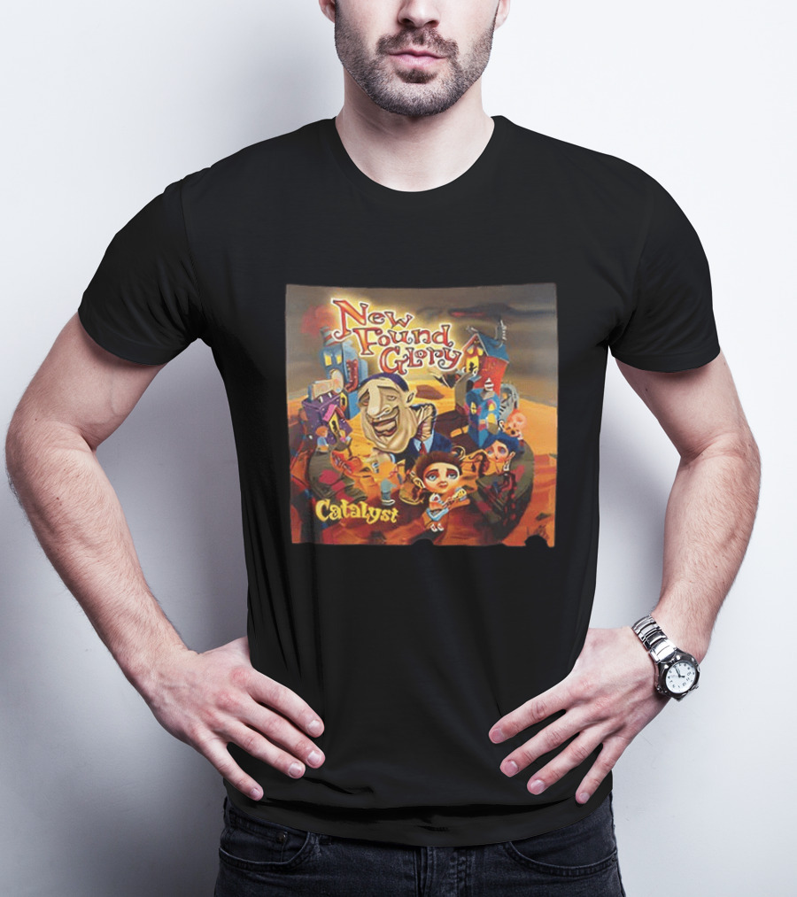 New Found Glory Catalyst Album Artwork With Cartoon Characters T-Shirt