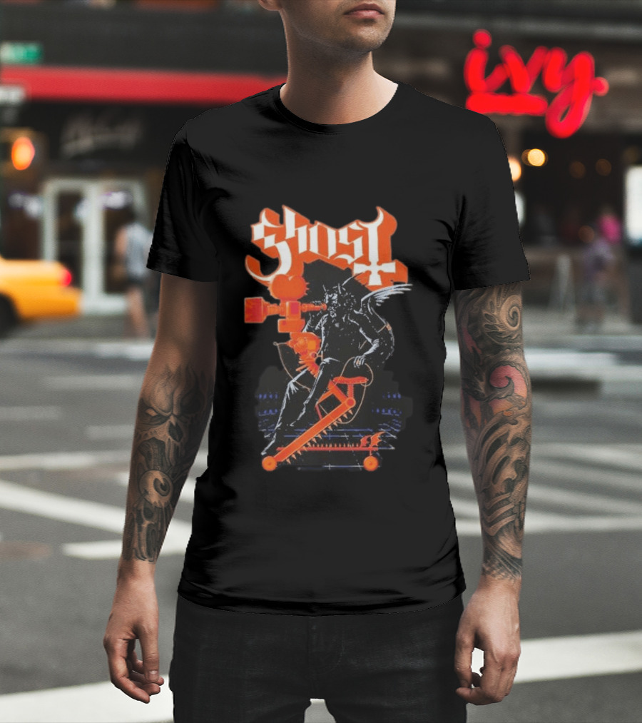Original Ghost Auteur V The Nameless Ghouls Cinematic Camera Wings T-Shirt
