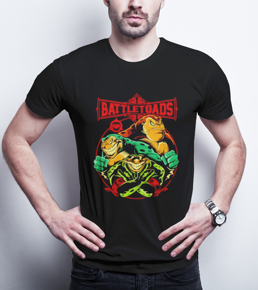 Battletoads Trio Rash Zitz Pimple Retro Gaming Legends T-Shirt