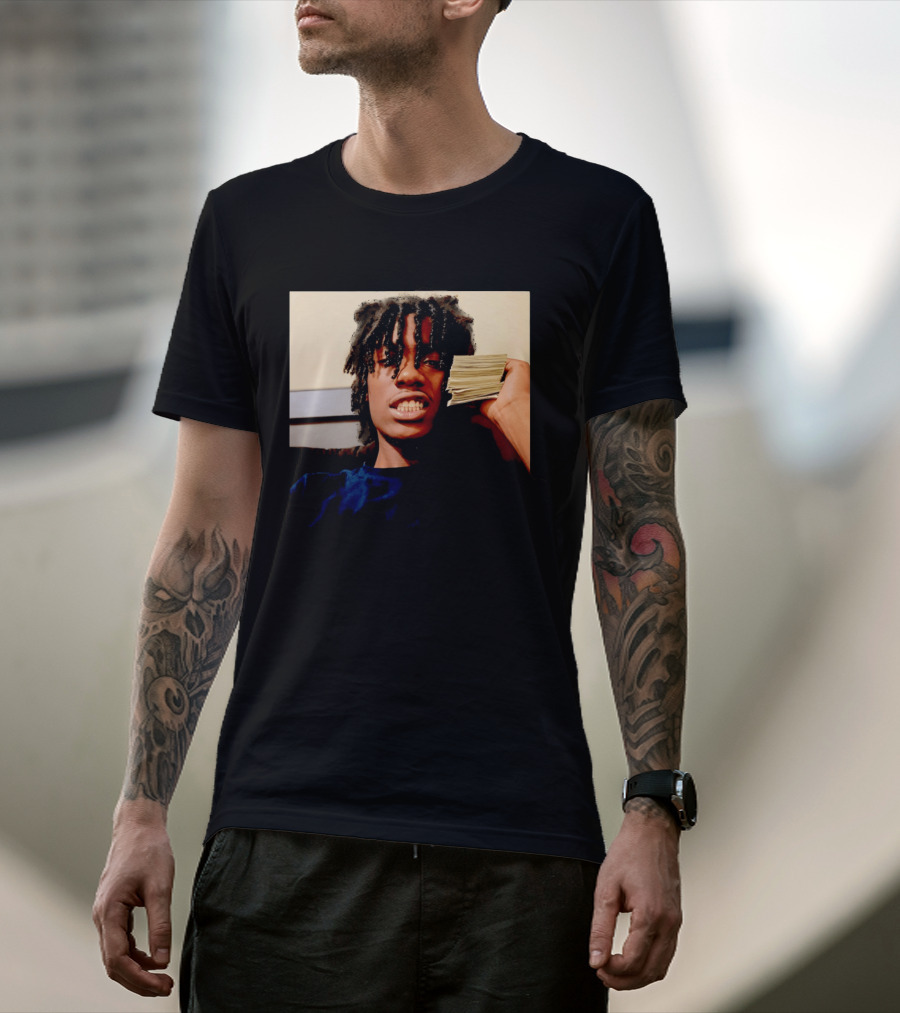 Lil Double 0 Rapper Hip Hop Money Stack Pose T-Shirt