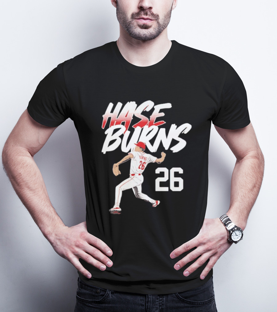 Chase Burns Cincinnati Reds Baseball Ace Number 26 T-Shirt