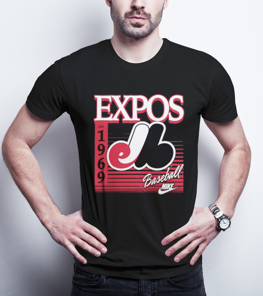 Expos Est 1969 Montreal Baseball Nike T-Shirt