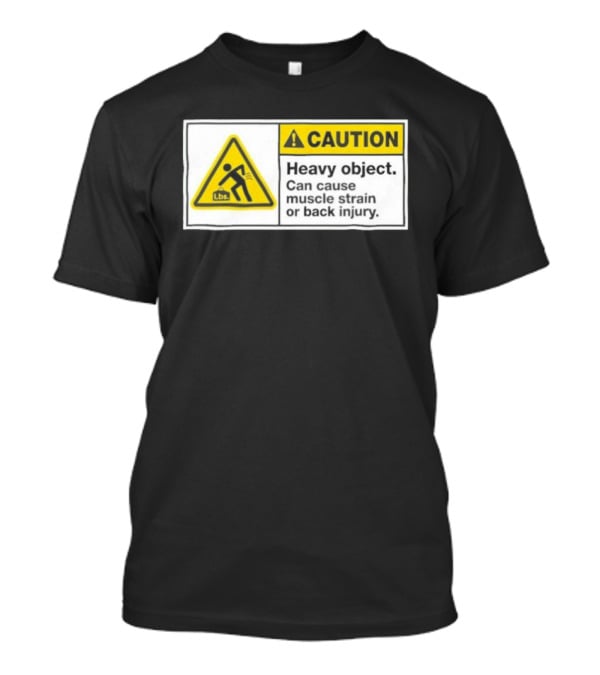 Heavy Object Warning Caution Anime Cat Girl T-Shirt