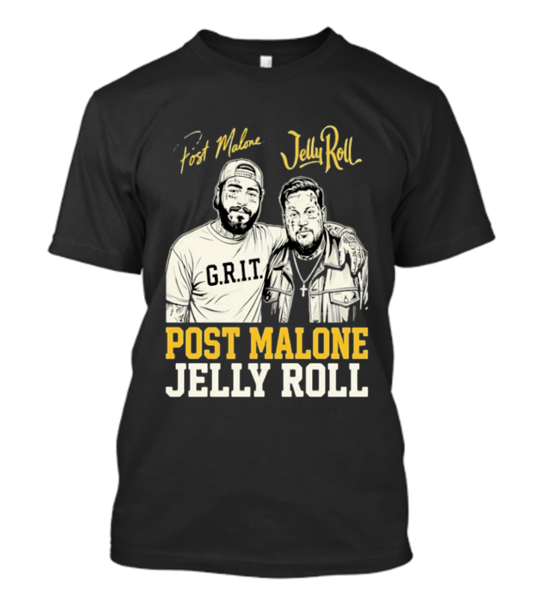Post Malone Jelly Roll G.R.I.T Collaboration T-Shirt