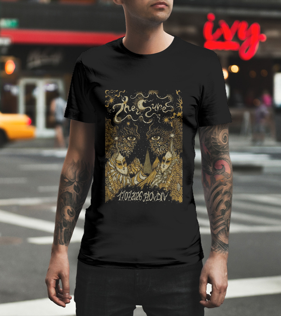 The Cure Phill Good Festival Plovdiv Bulgaria July 17 2026 Psychedelic Starry Night T-Shirt