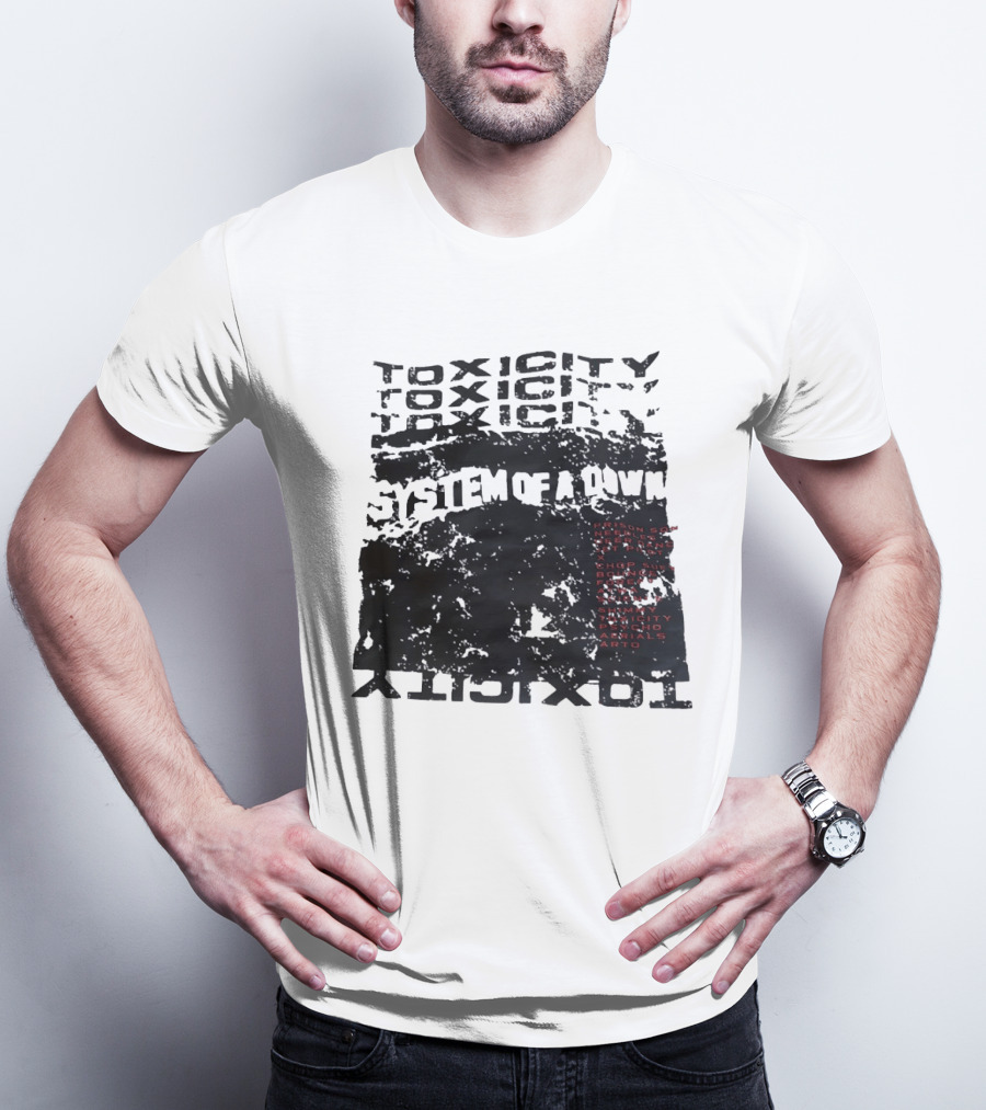 System Of A Down Toxicity Album Tracklist Prison Song Needles Deer Dance Chop Suey Bounce Forest Aerials Arto T-Shirt