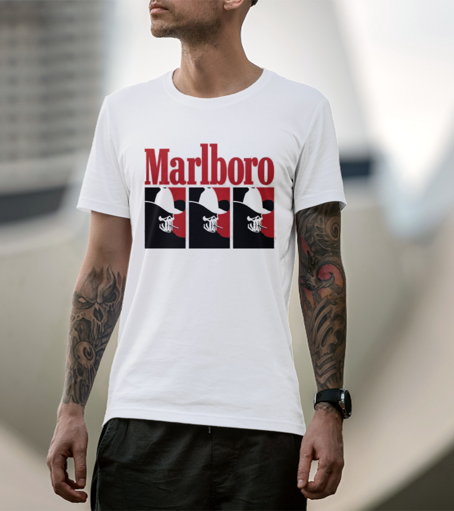 Warren Lotas Marlboro Red Triple Frame Cowboy Aesthetic T-Shirt