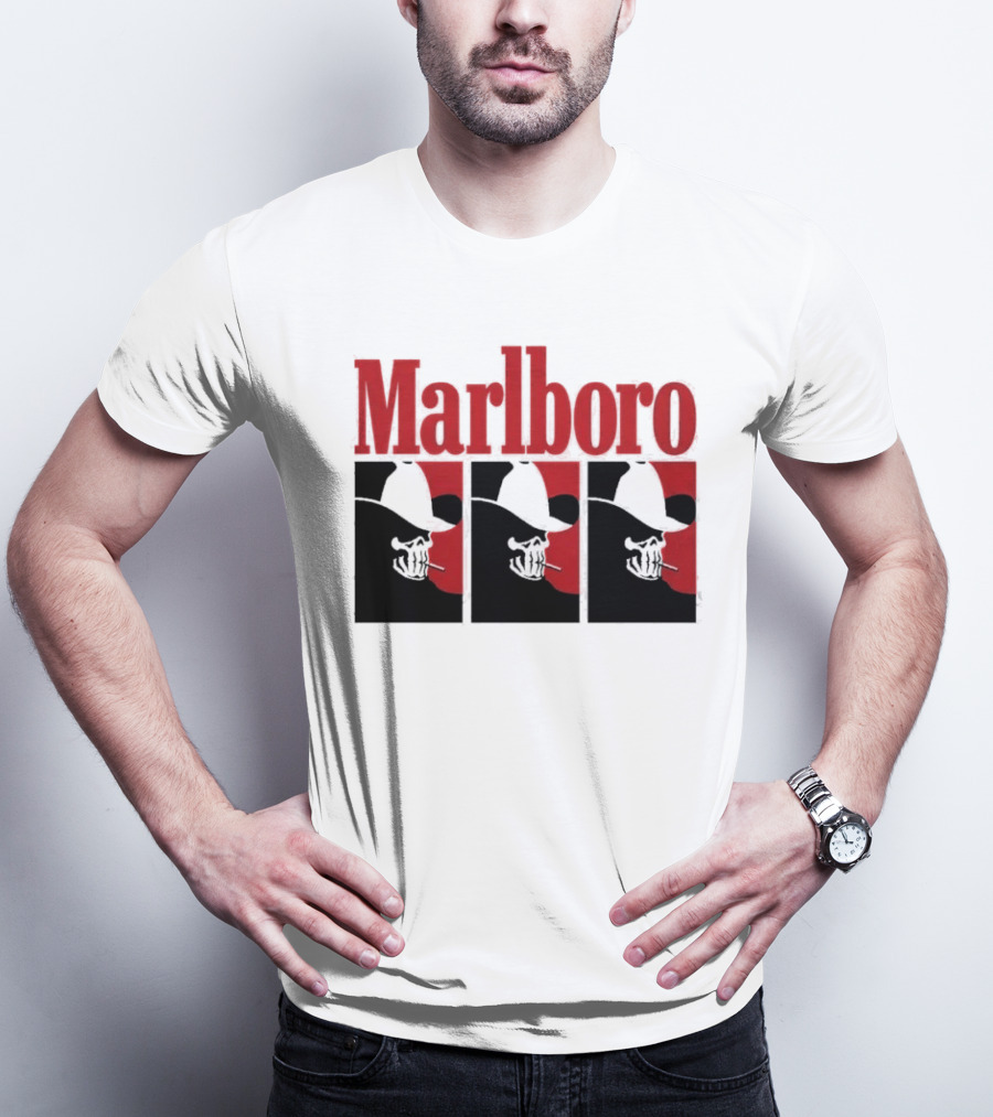 Warren Lotas Marlboro Red Triple Frame Cowboy Aesthetic T-Shirt