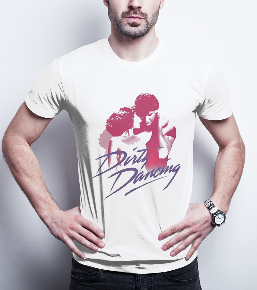 Dirty Dancing Patrick Swayze Jennifer Grey Romantic Lift Scene T-Shirt
