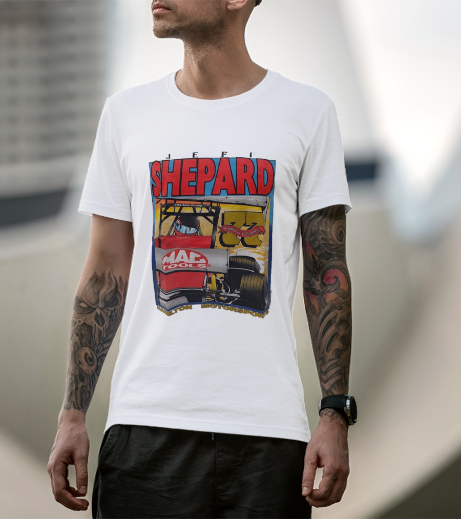 Jeff Shepard Mac Tools World Of Outlaws Racing Hamilton Motorsports T-Shirt