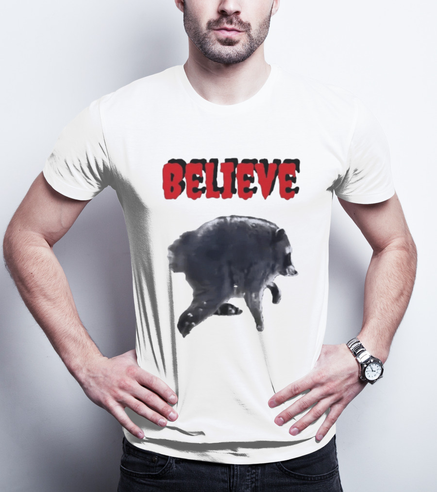 Jimothy Club Believe Raccoon T-Shirt
