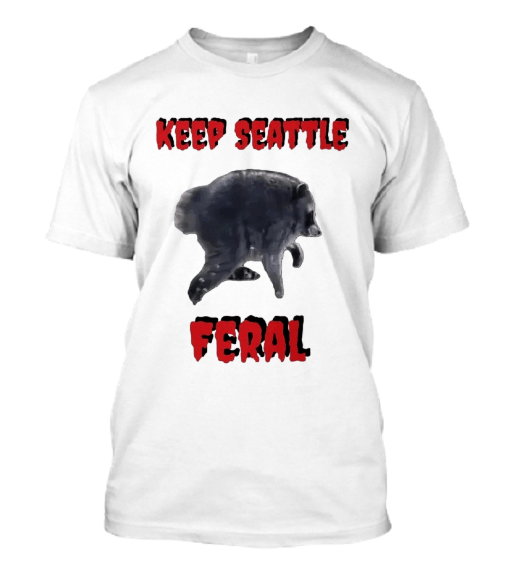 Jimothy Club Keep Seattle Feral Raccoon T-Shirt