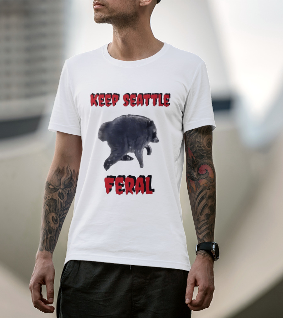 Jimothy Club Keep Seattle Feral Raccoon T-Shirt