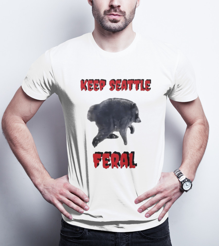 Jimothy Club Keep Seattle Feral Raccoon T-Shirt