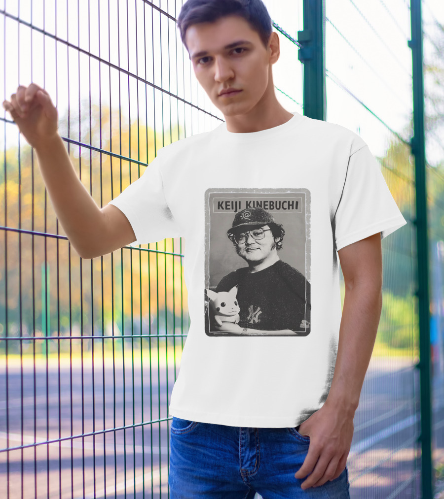KEIJI KINEBUCHI Memorial 1956 2002 Pikachu NY Yankees Hat T-Shirt