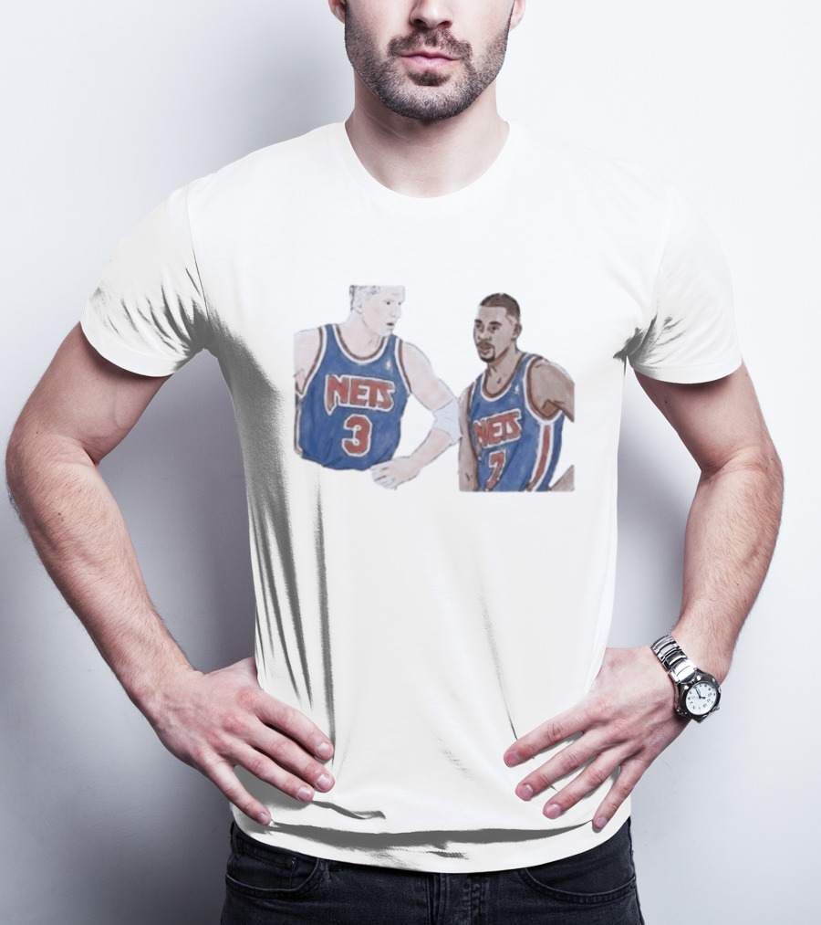 Kenny Anderson And Dražen Petrović Nets 3 And 7 Jerseys T-Shirt