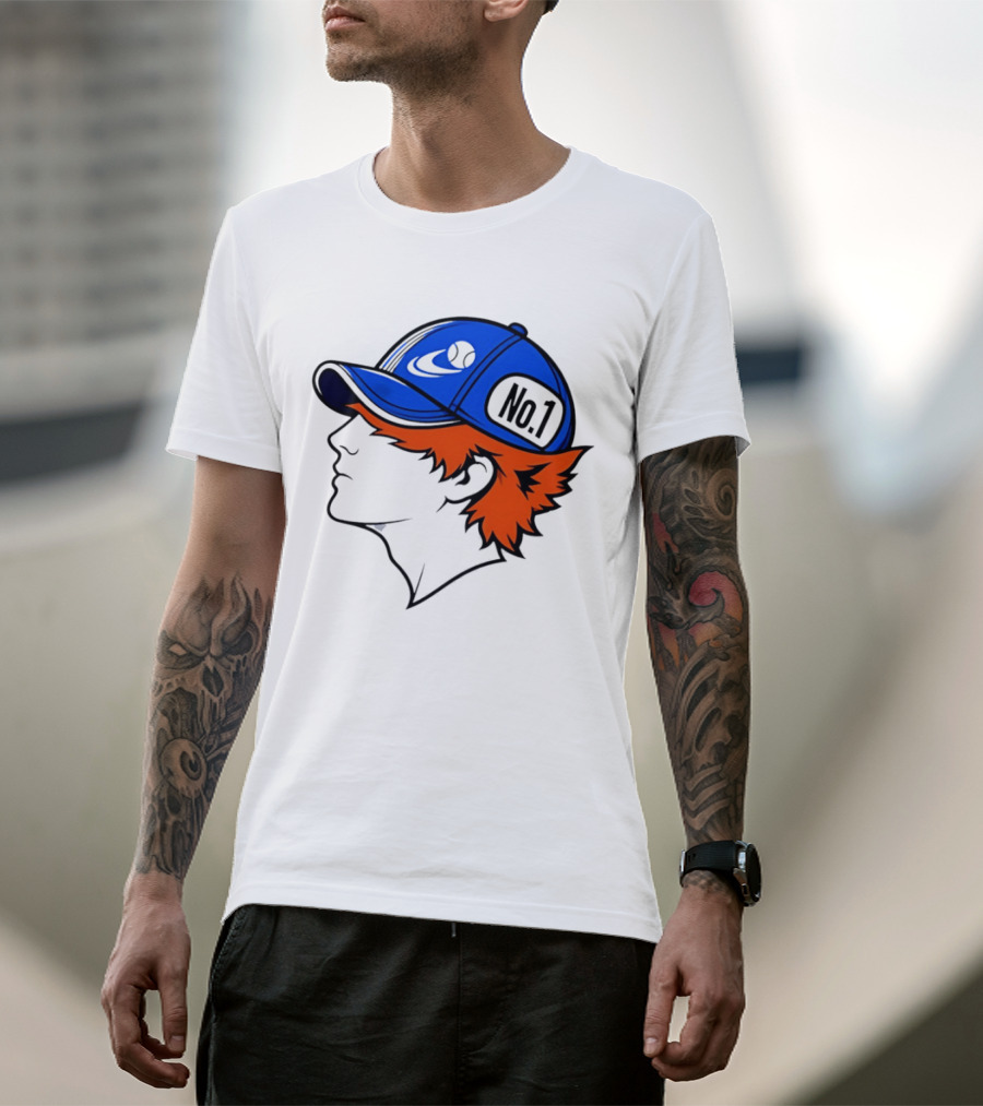No1 Tennis Player Profile Athlete Sports Baseball Cap T-Shirt