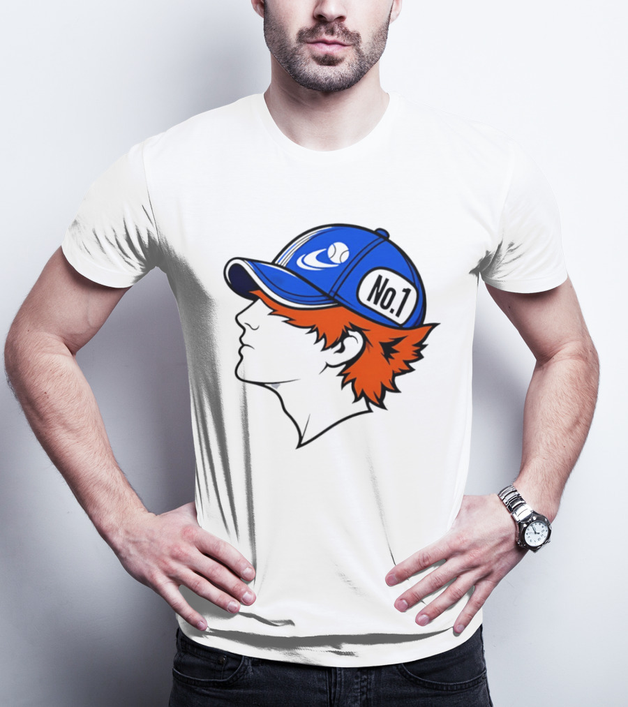 No1 Tennis Player Profile Athlete Sports Baseball Cap T-Shirt