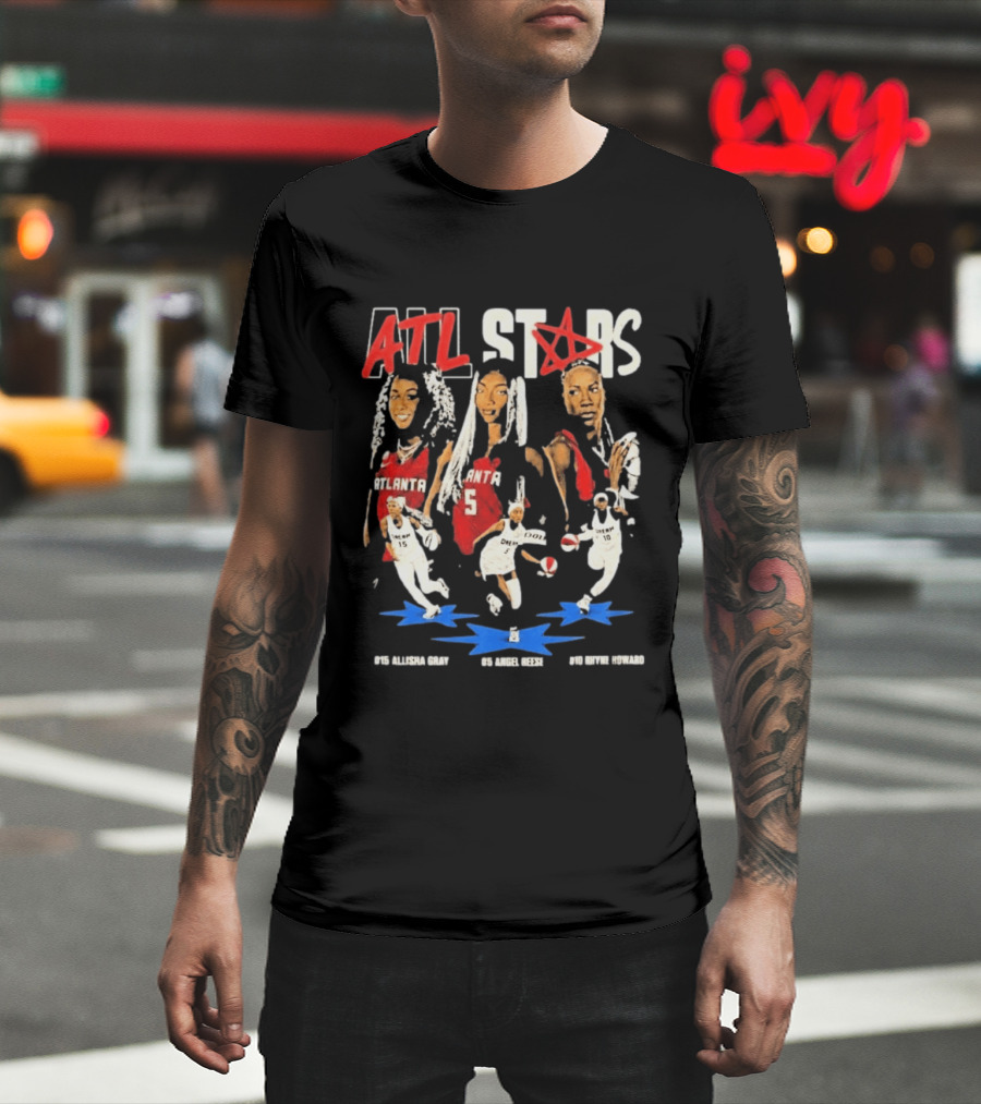 ATL All Stars Allisha Gray Angel Reese Rhyne Howard Atlanta Dream 2026 T-Shirt