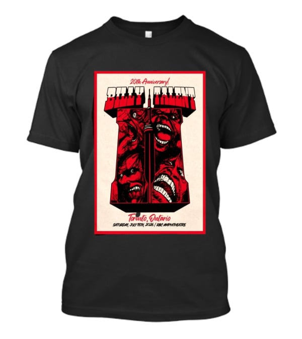 Billy Talent 20th Anniversary Toronto Ontario July 18 2026 T-Shirt