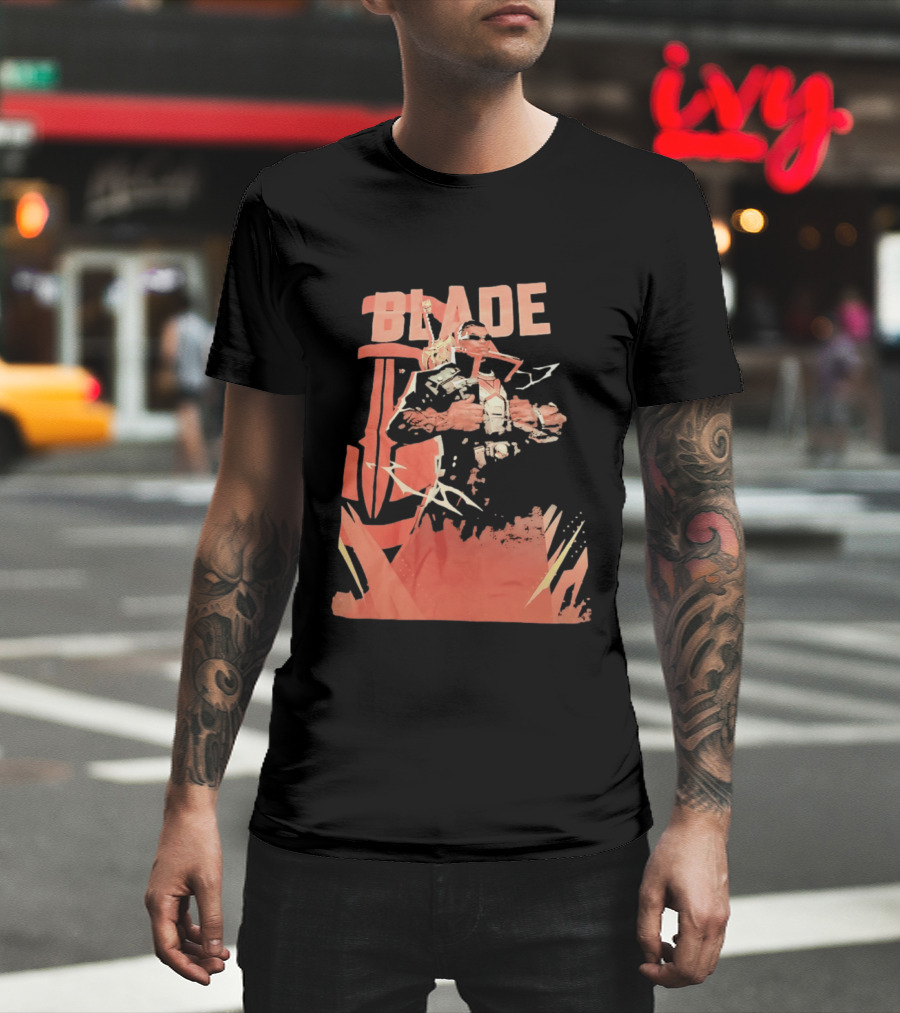 Blade Marvel Comic Vampire Hunter T-Shirt
