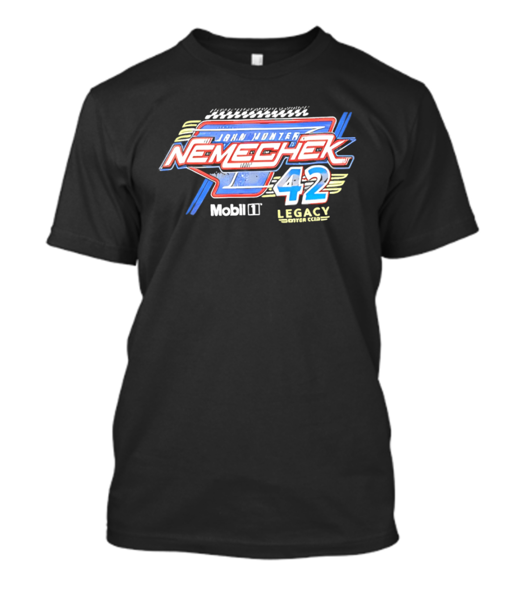 John Hunter Nemechek 42 Legacy Motor Club Mobil 1 Racing T-Shirt