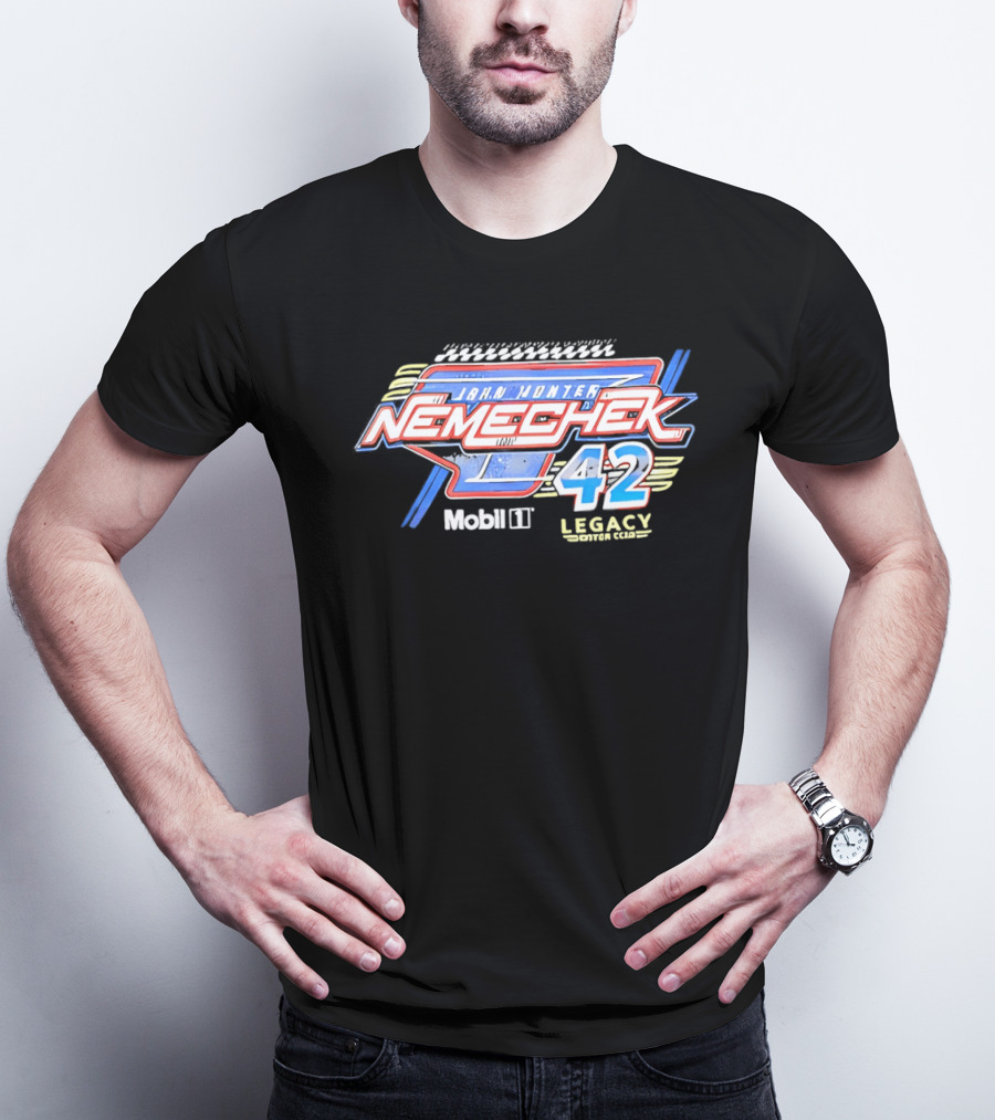 John Hunter Nemechek 42 Legacy Motor Club Mobil 1 Racing T-Shirt