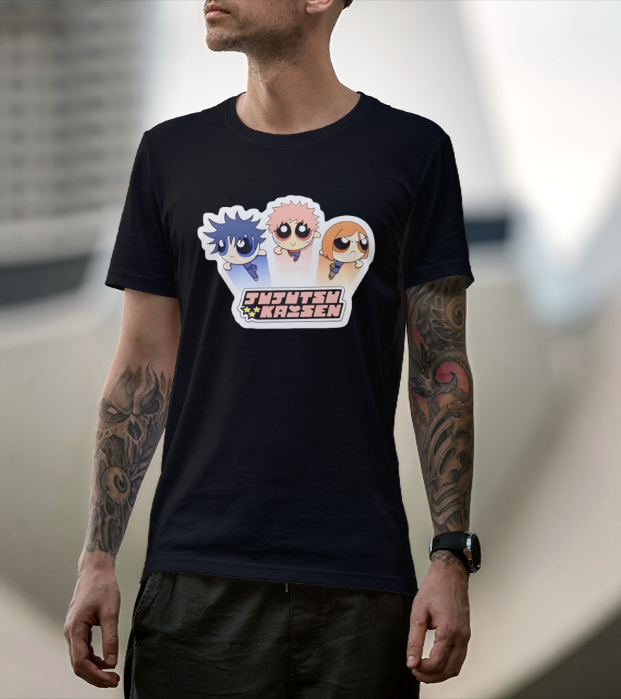 Jujutsu Kaisen Powerpuff Inspired Characters T-Shirt