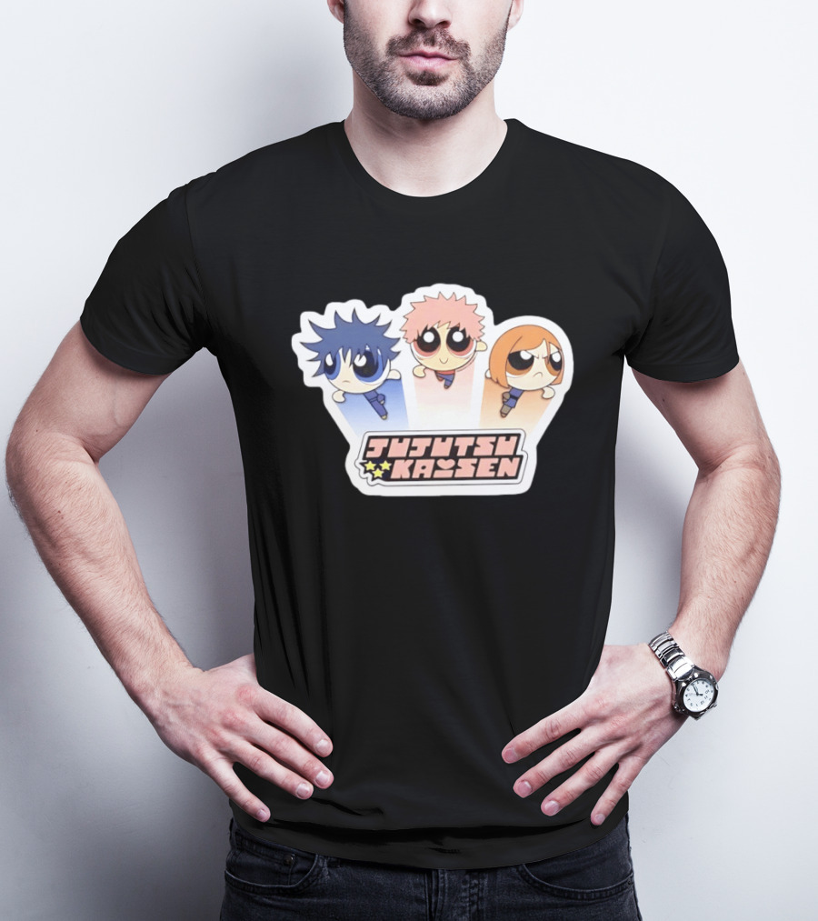Jujutsu Kaisen Powerpuff Inspired Characters T-Shirt