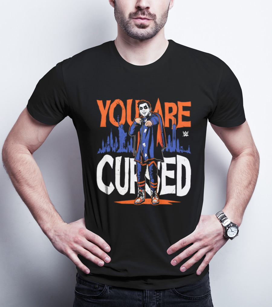 Danhausen WWE NYC You Are Cursed Skyline T-Shirt