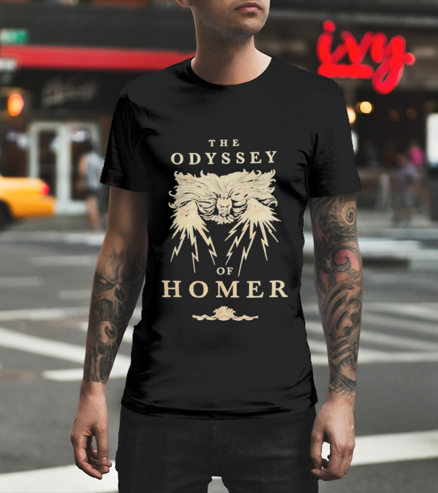 The Odyssey Of Homer Mythical Lightning Lion T-Shirt