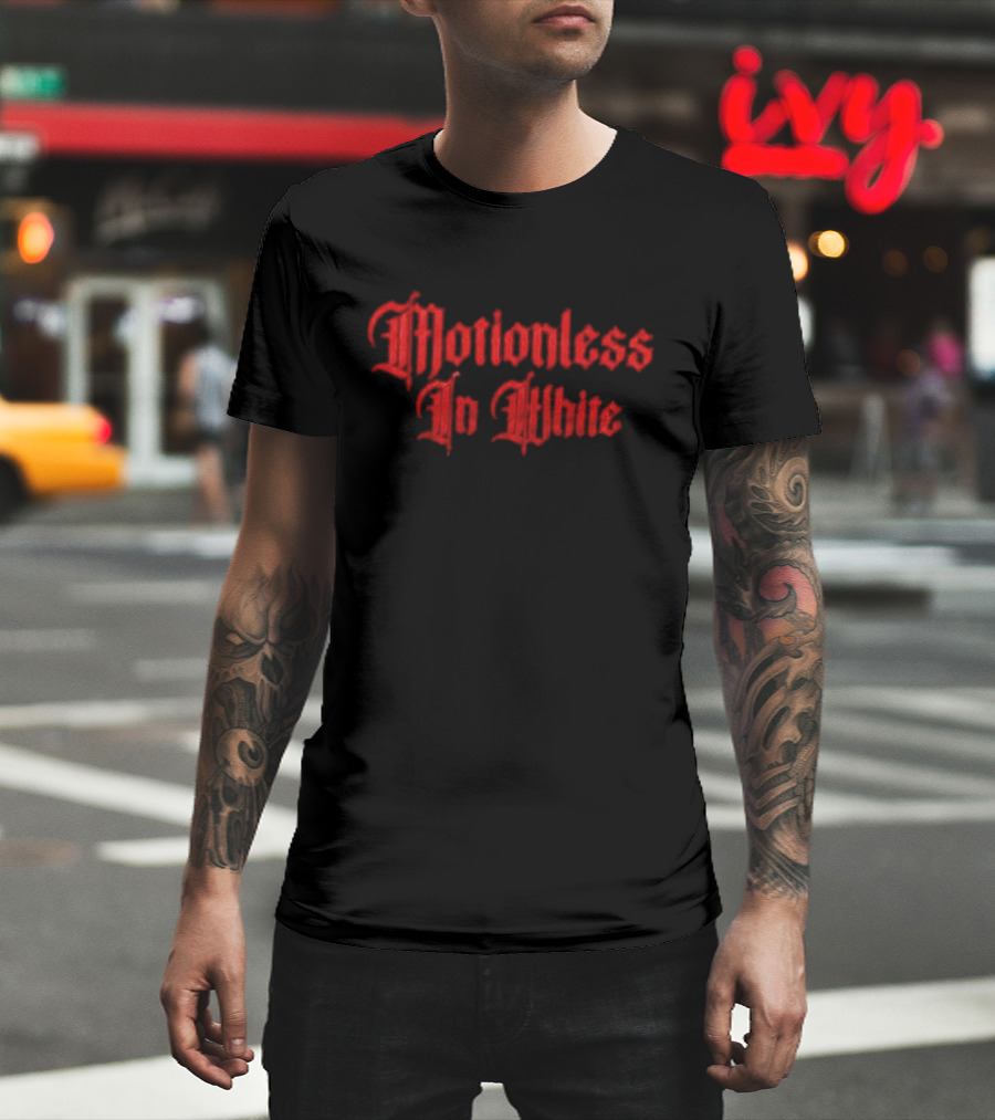 Motionless In White Band Metalcore Red Gothic T-Shirt