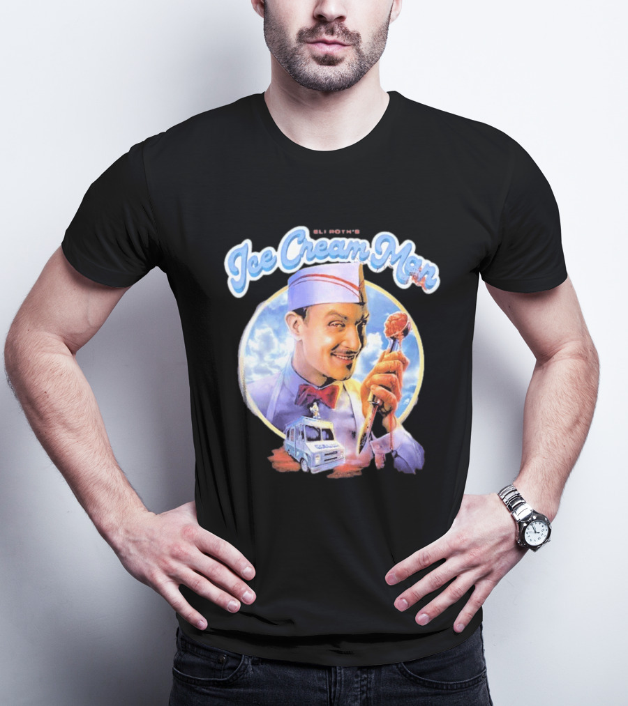 Eli Roth Ice Cream Man Vintage Horror Movie T-Shirt