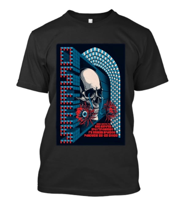 Osees Skull And Flowers August 26 29 2026 San Francisco Tour T-Shirt