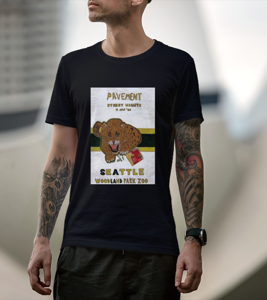 Pavement Street Nights Seattle Woodland Park Zoo July 19 2026 T-Shirt