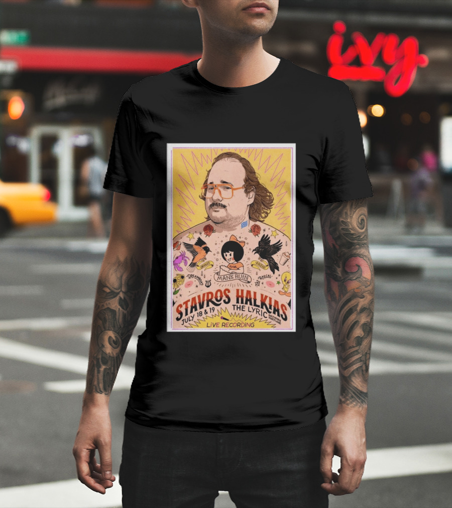 Stavros Halkias Live Recording Baltimore July 18 19 2026 The Lyric Event T-Shirt