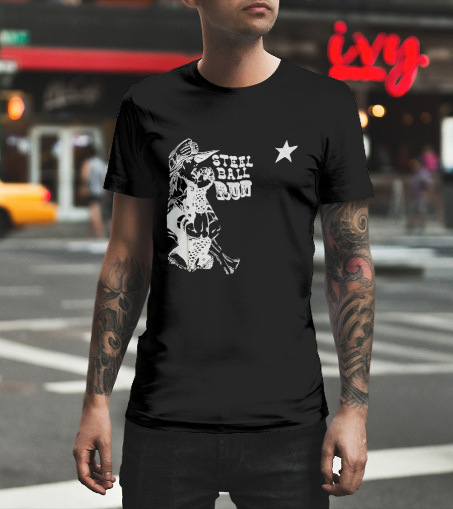 Steel Ball Run Gyro Zeppeli JoJo's Bizarre Adventure Star T-Shirt