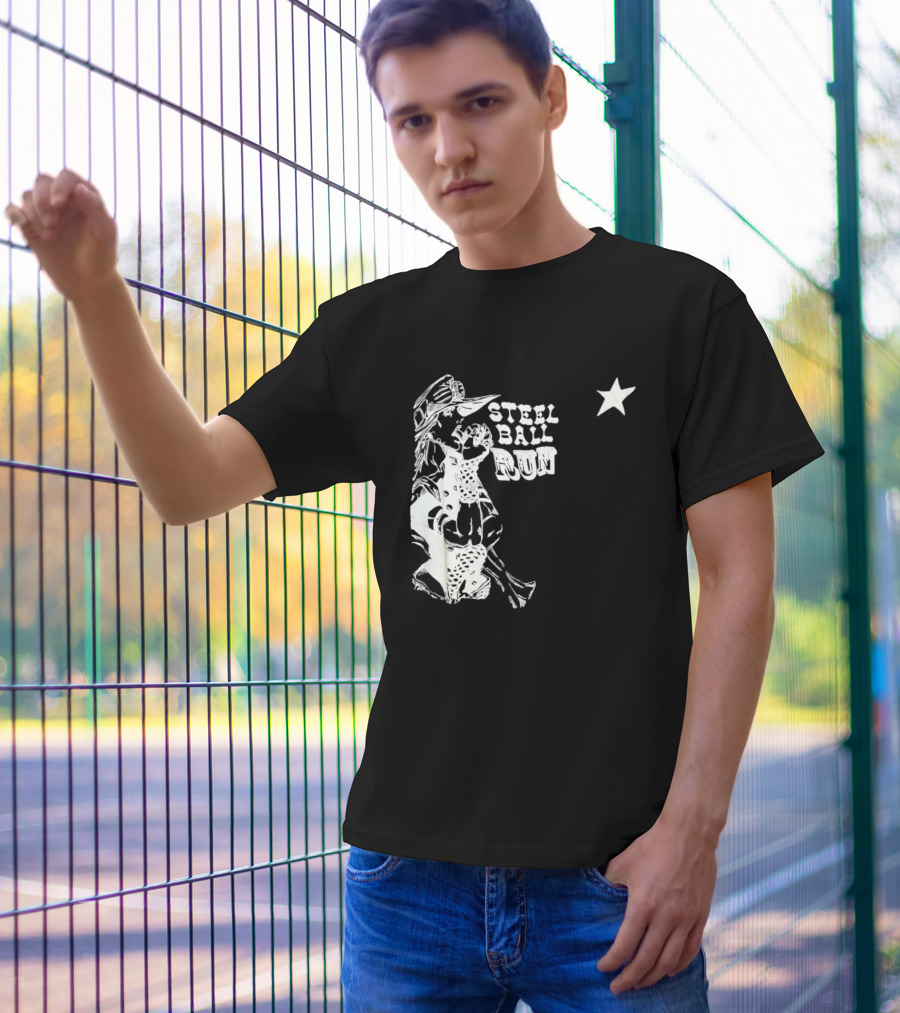 Steel Ball Run Gyro Zeppeli JoJo's Bizarre Adventure Star T-Shirt