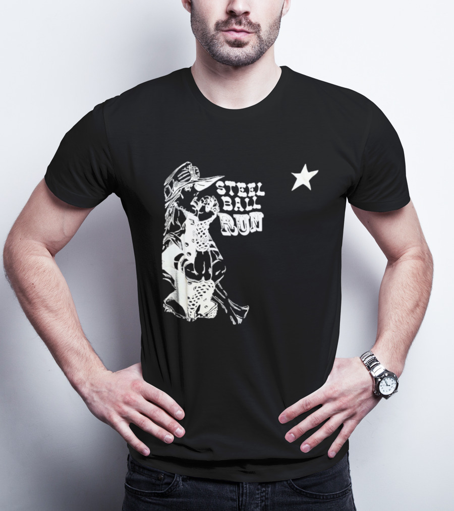 Steel Ball Run Gyro Zeppeli JoJo's Bizarre Adventure Star T-Shirt