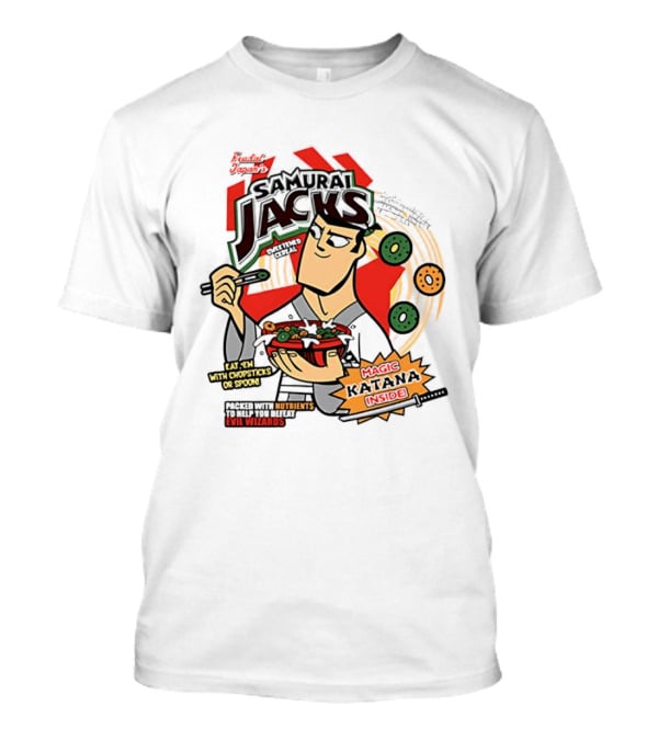 Samurai Jacks Eat 'Em With Chopsticks Magic Katana Nutrients Evil Wizards T-Shirt