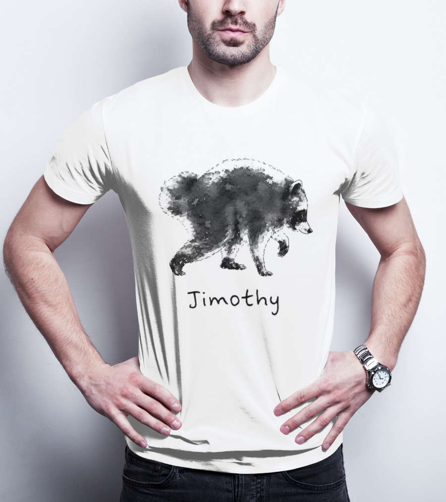 Timothy Raccoon Silhouette Meme T-Shirt