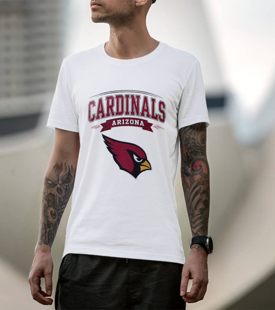 Arizona Cardinals Ghostface Running Football Combination T-Shirt