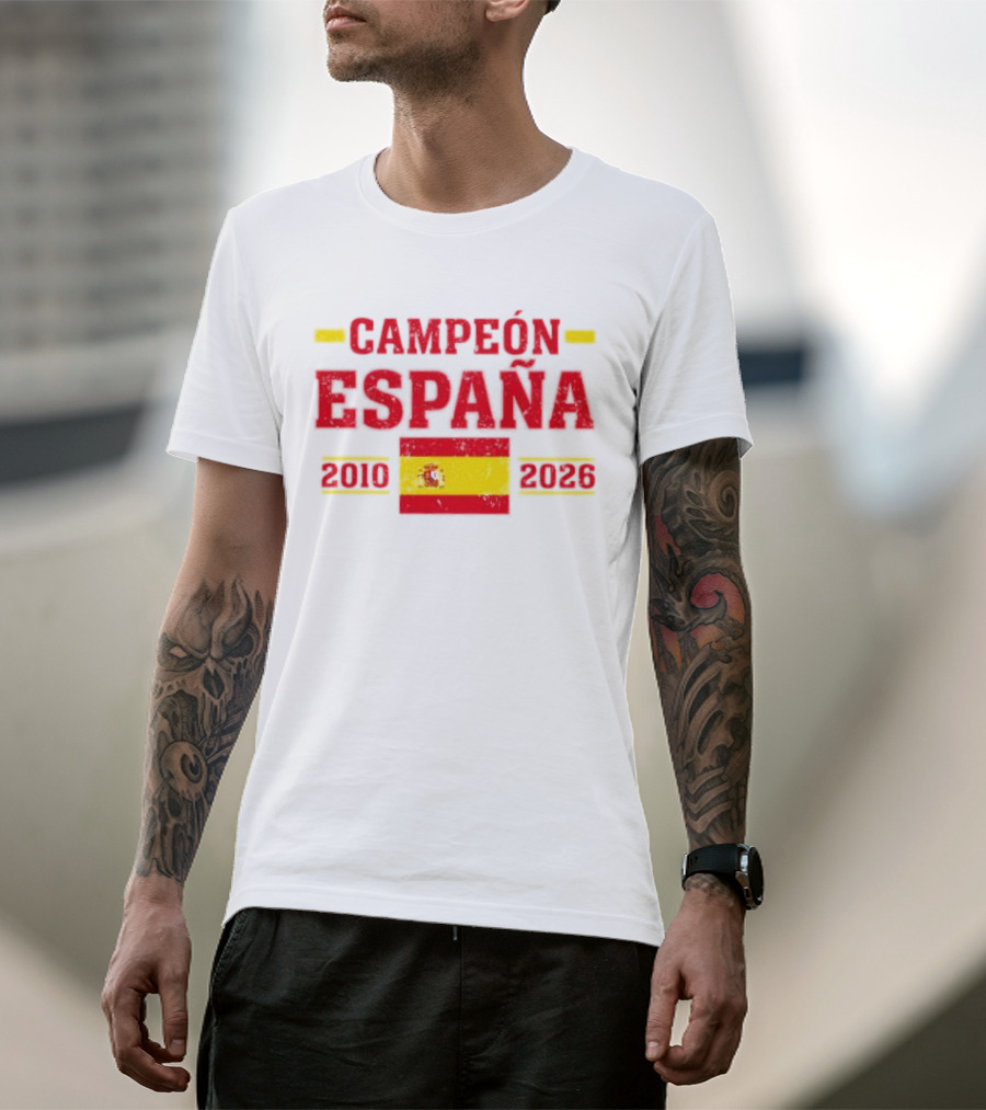 Campeón España 2010 2026 Spanish Flag T-Shirt